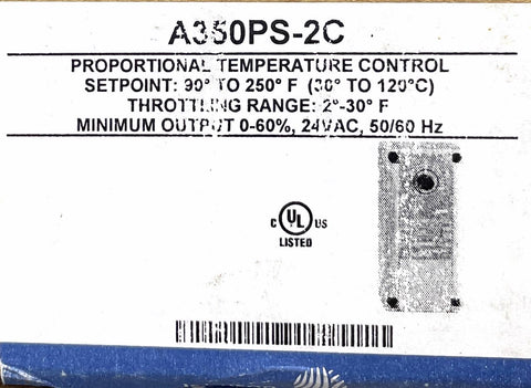 Johnson Controls A350PS-2C Proportional Temperature Controller 90-250°