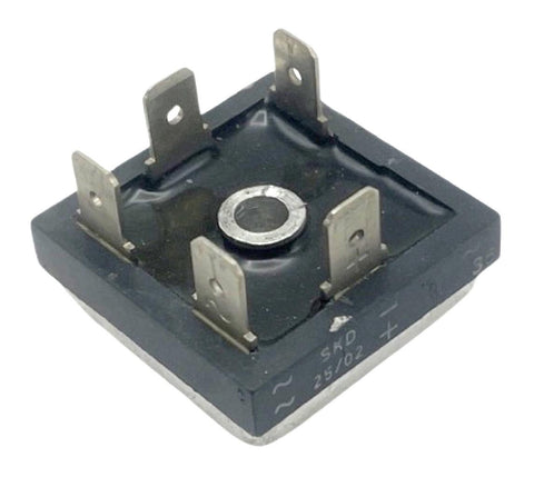 Lot of (2) Semikron SKD 25/02 3-Phase Power Bridge Rectifier 20A 200V