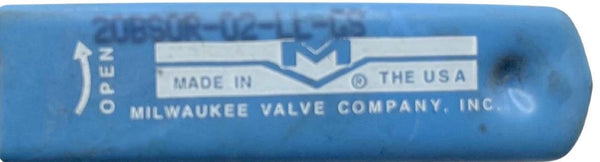 Milwaukee Valve Company 20BS0R-02-LL-GS Ball Valve 1/2IN 600WOG Stainl