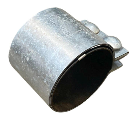 Morris 4-2C Galvanized Steel Compression Pipe Coupling 4-4.5" OD 4" Le