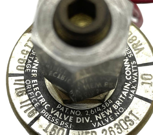 Skinner V5D 2630ST Solenoid Valve 115V 60HZ 10 Watts Max. 150PSI 1/16"