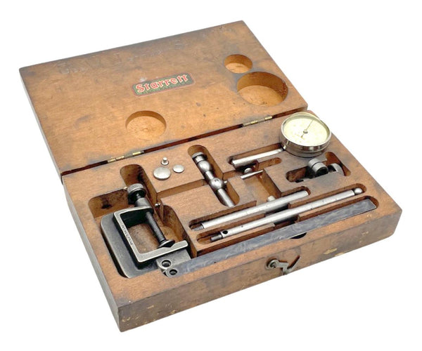 L.S. Starrett No. 196 Universal Back Plunger Dial Indicator Kit .001"