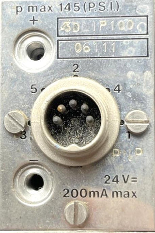 Schrader Bellows 3DLIP100 electronic Linear Air Cylinder 24V 200mA 145 ...