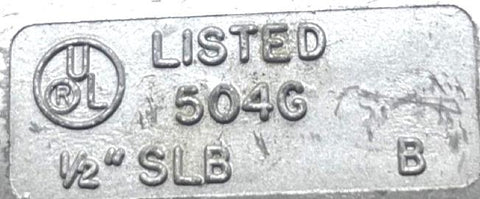 (Lot Of 3) Fastolet 504G Conduit Outlet Body 1/2IN SLB Form B 1.8 Cubi – Surplus Select