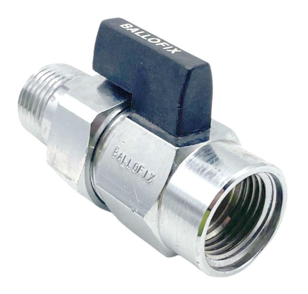 Ballofix SS Mini Ball Valve 3/4" Male Connector 1/2" Female Threaded W