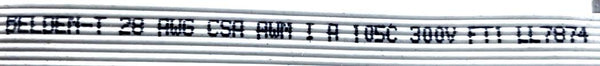 Belden E12683-HM Ribbon Cable Style 2651 300V 105C 28AWG 14"