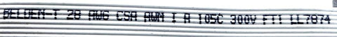 Belden E12683-HM Ribbon Cable Style 2651 300V 105C 28AWG 14"