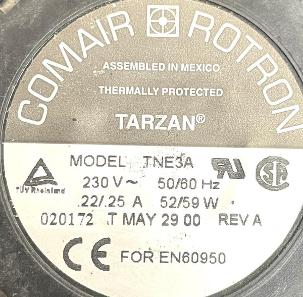Comair Rotron TNE3A Tarzan Axial Cooling Fan 230V 50/60HZ .22/.25A 52/