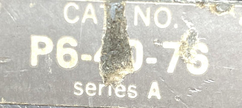 Sylvania P6-40-76 Type P6 Control Relay NEMA A600 4-Pole 10A 600VAC