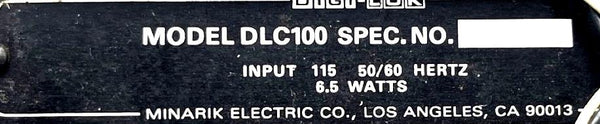 Digi-Lok DLC100 Control Module 115V 50/60HZ 6.5W Digital Display