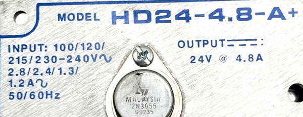 Condor HD24-4.8-A+ DC Power Supply 100/240V 50/60HZ 1.2A Metal Enclosu