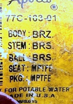 Apollo 77C-103-01 Ball Valve 1/2IN 600CWP -20/450°F Female NPT Bronze/