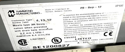 Omega Engineering JBOX-48700 Load Cell Summing Transmitter 4/20mA 115/