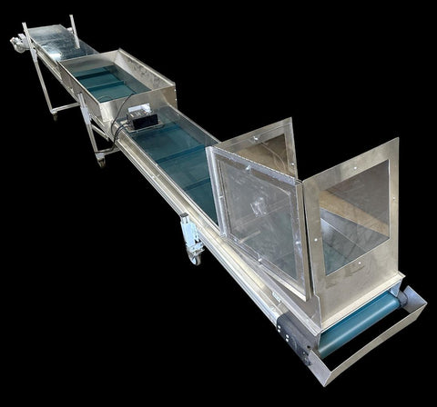 Mac Automation SFA-18-18 Modular Inclined Power Conveyor 17.5" W x 213