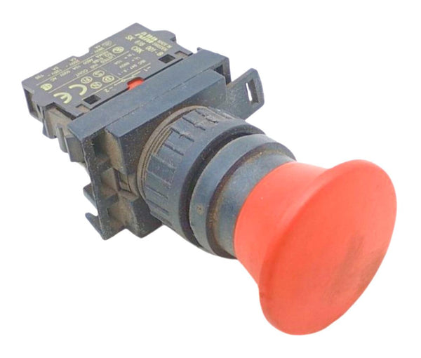 ABB SK 616 001-B Red Mushroom Style Push Button Switch 10A 600VAC