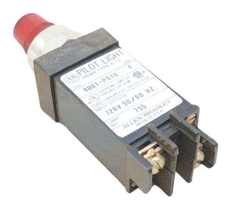 Lot of (2) Allen-Bradley 800T-PS16 Series T Pilot Light Module 120V 50