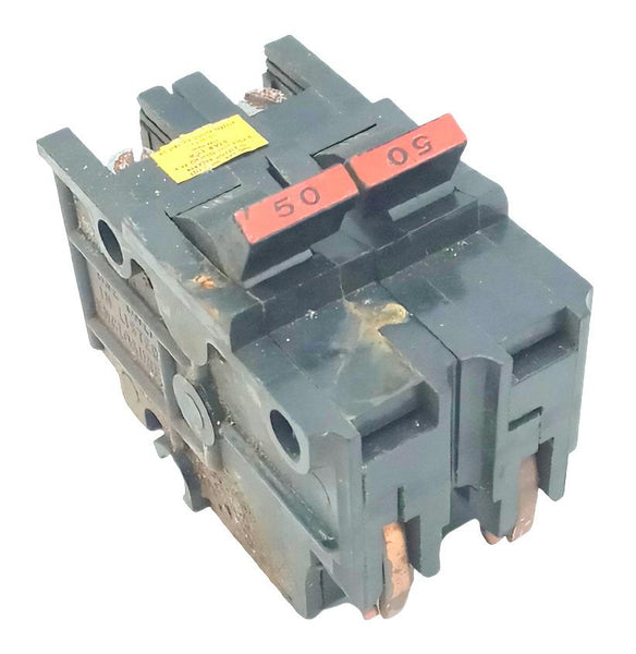 Federal Pacific Electric Stab-Lok NA250 2-Pole Circuit Breaker 50A 120