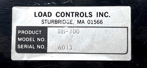 (Lot of 2) LCI DM100 Load Meter Digital Display Black Metal Enclosure