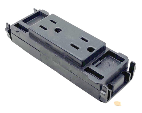 CLC LR90273 Electrical Outlet Receptacle 15A 120/240V Black Plastic 2-