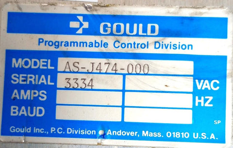 Gould Modicon AS-J474-000 J474 Communication Option Slave Module 484