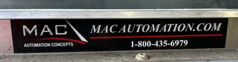 Mac Automation 12" x 75" Power Cleated Belt Conveyor w/ Programmable C