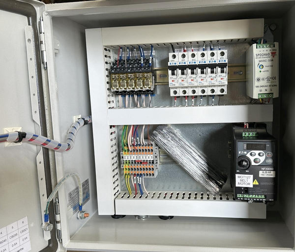 Mac Automation 15" x 75" Power Cleated Belt Conveyor w/ Programmable C