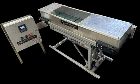 Mac Automation 12" x 50" Power Cleated Belt Conveyor w/ Programmable C