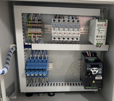 Mac Automation 12" x 50" Power Cleated Belt Conveyor w/ Programmable C