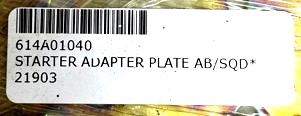 (Lot of 4) Allen Bradley 614A01040 Starter Adapter Plate AB/SQD