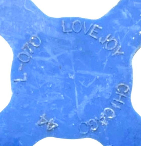 (Lot of 3) Lovejoy L-070 Standard Jaw Coupling Insert Blue Rubber