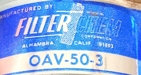 Filter-Chem OAV-50-3 Normally Open Air Operated 2-Way PVC Valve