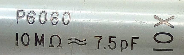 Tektronix P6060 Oscilloscope Probe 10X 10M Ohm 7.5pF 3.5 Ft. Cable