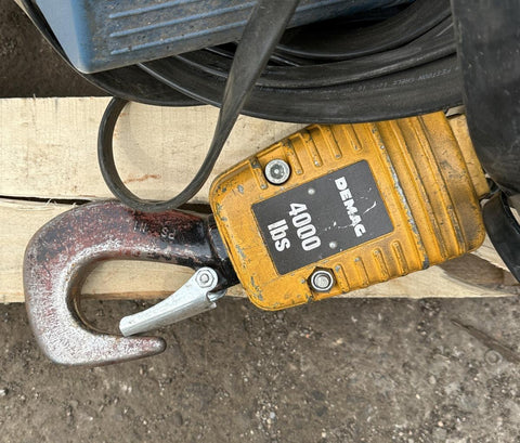 Demag 2 Ton 4000 LB Electric Chain Hoist Pendant Controlled Power Trol