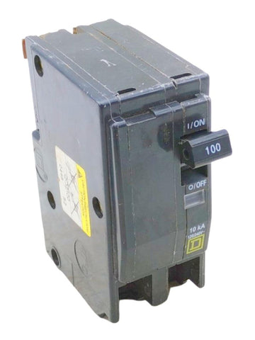 Square D QO2100 2-Pole Circuit Breaker 100A 120/240VAC 1 Phase Plug-In ...