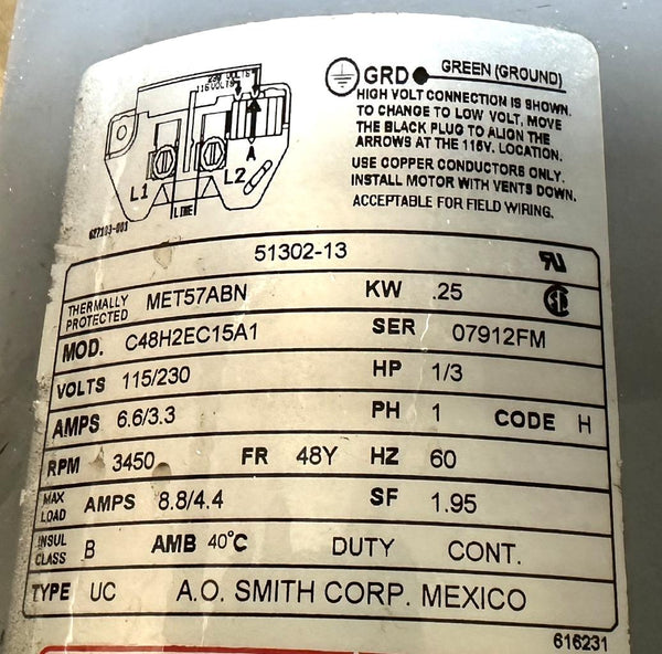Vent-Rite 57412-G Condensate Pump Unit 1/3 HP