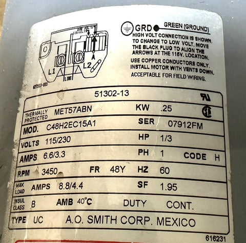 Vent-Rite 57412-G Condensate Pump Unit 1/3 HP