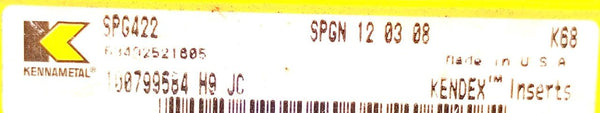 Kennametal SPG422 Solid Carbide Kendex Turning Inserts Grade K68 - Pac ...