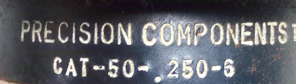 Precision Components CAT-50-.250-6 CAT50 1/4" End Mill Extension 6.0 ...