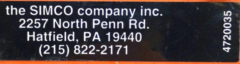 Simco 4700235 HS Pneumatic Static Eliminator Ionizing Nozzle 1/8" NPT