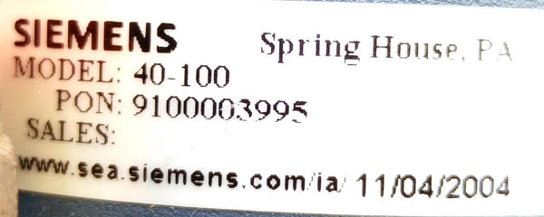 Siemens 40-100 Nullmatic Air Pressure Regulator 1/4" NPT 1.5-100 PSIG