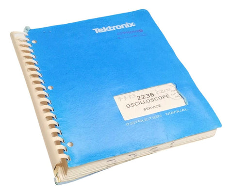 Tektronix 2236 Oscilloscope Service Instruction Manual