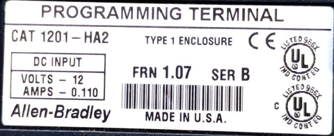 Allen-Bradley 1201-HA2 Ser. B HIM Programming Terminal Digital Speed C ...