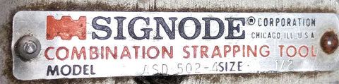 Signode ASD 502-4 Combination Strapping Tool 1/2"