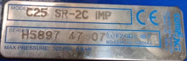 Compact C25 SR-2C IMP Pneumatic Actuator 120 PSI With 1" NPT Ball Valv