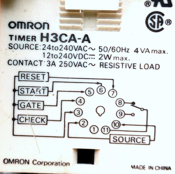 Omron H3CA-A Solid State Digital Timer Module 24/240VAC 12/240VDC 50/6