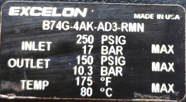 Norgren Excelon B74G-4AK-AD3-RMN Pneumatic Filter Regulator 1/2"NPT 25