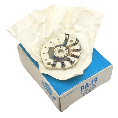 Centralab PA-19 Non Short Steatite Rotary Switch Section 1 Pole 5 Posi