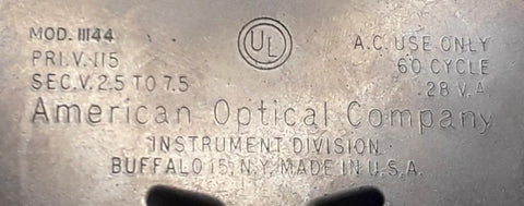 American Optical 11144 Voltage Selector for Microscope Light 28VAC 60 ...