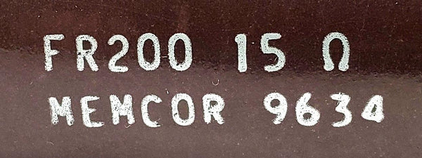 Memcor FR200 9634 Power Resistor 15 OHM – Surplus Select