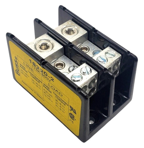 Buss 16220-2 Thermoplastic Power Distribution Block 175A 600V AC/DC 2
